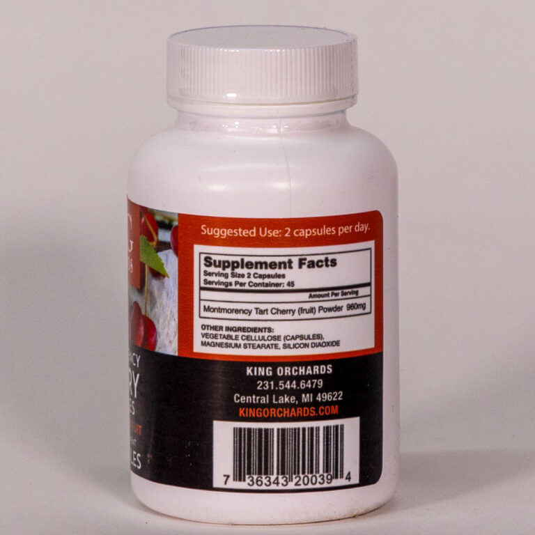 Montmorency Tart Cherry Capsules – Premium 100% Fruit Powder Supplement ...